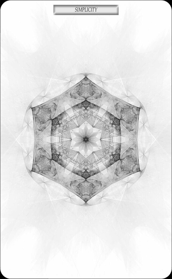 Sacred Geometry 64 Card Oracle Deck – Simplicity – Sacred DNA Keys